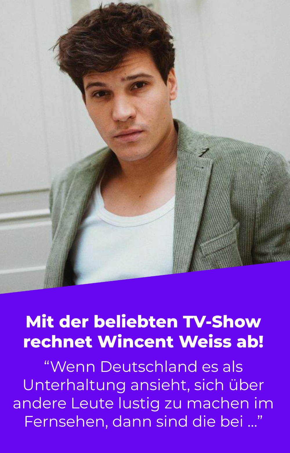 Wincent Weiss im Fokus: DSDS, „The Voice Kids“, Freundin und Co. – das ...